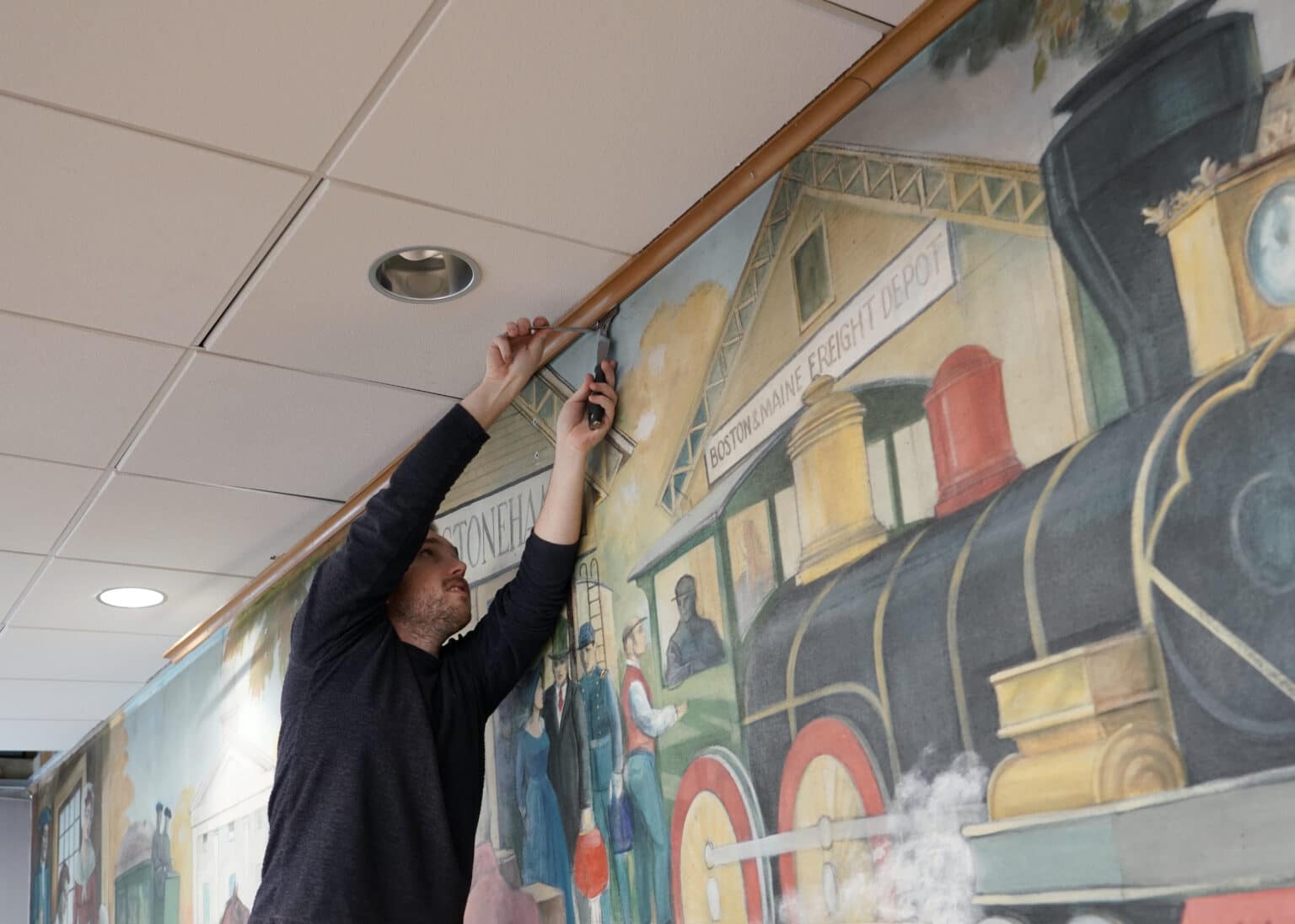Throwback Thursday: When the Mural Was Removed – Stoneham Historical ...