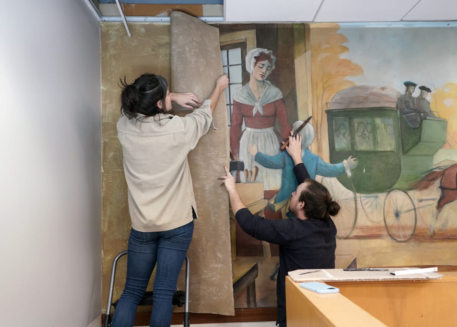 Throwback Thursday: When the Mural Was Removed – Stoneham Historical ...
