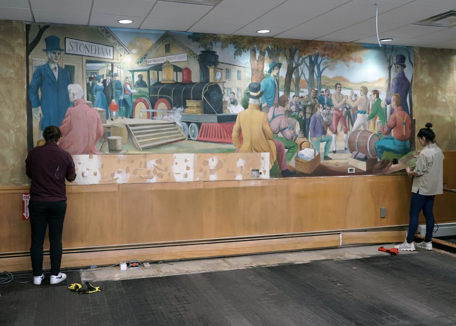 Throwback Thursday: When the Mural Was Removed – Stoneham Historical ...